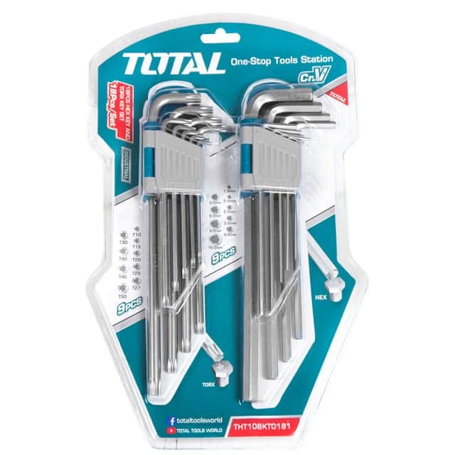 Safari Group | SET DE LLAVES ALLEN HEX + TORX S2 18PCS