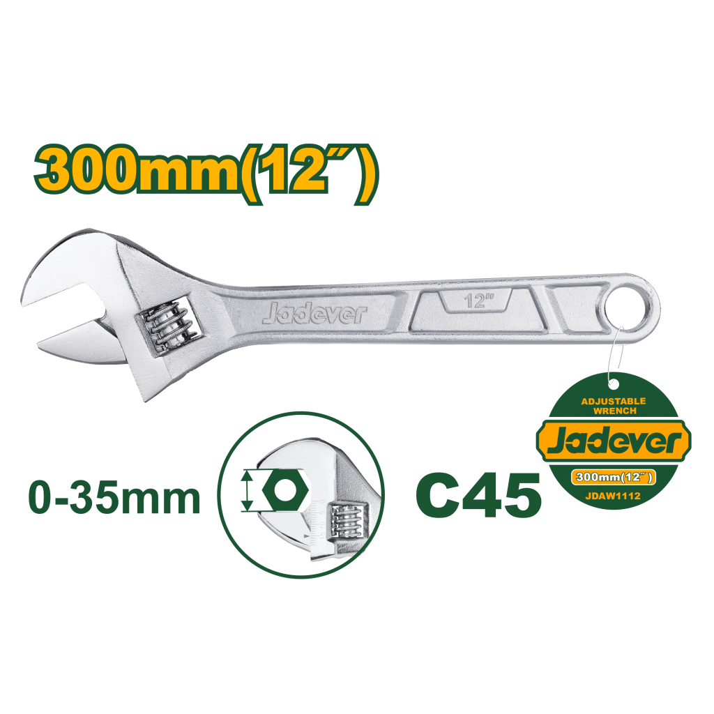 Safari Group | LLAVE AJUSTABLE CROMADO 12" 300MM 0-35MM